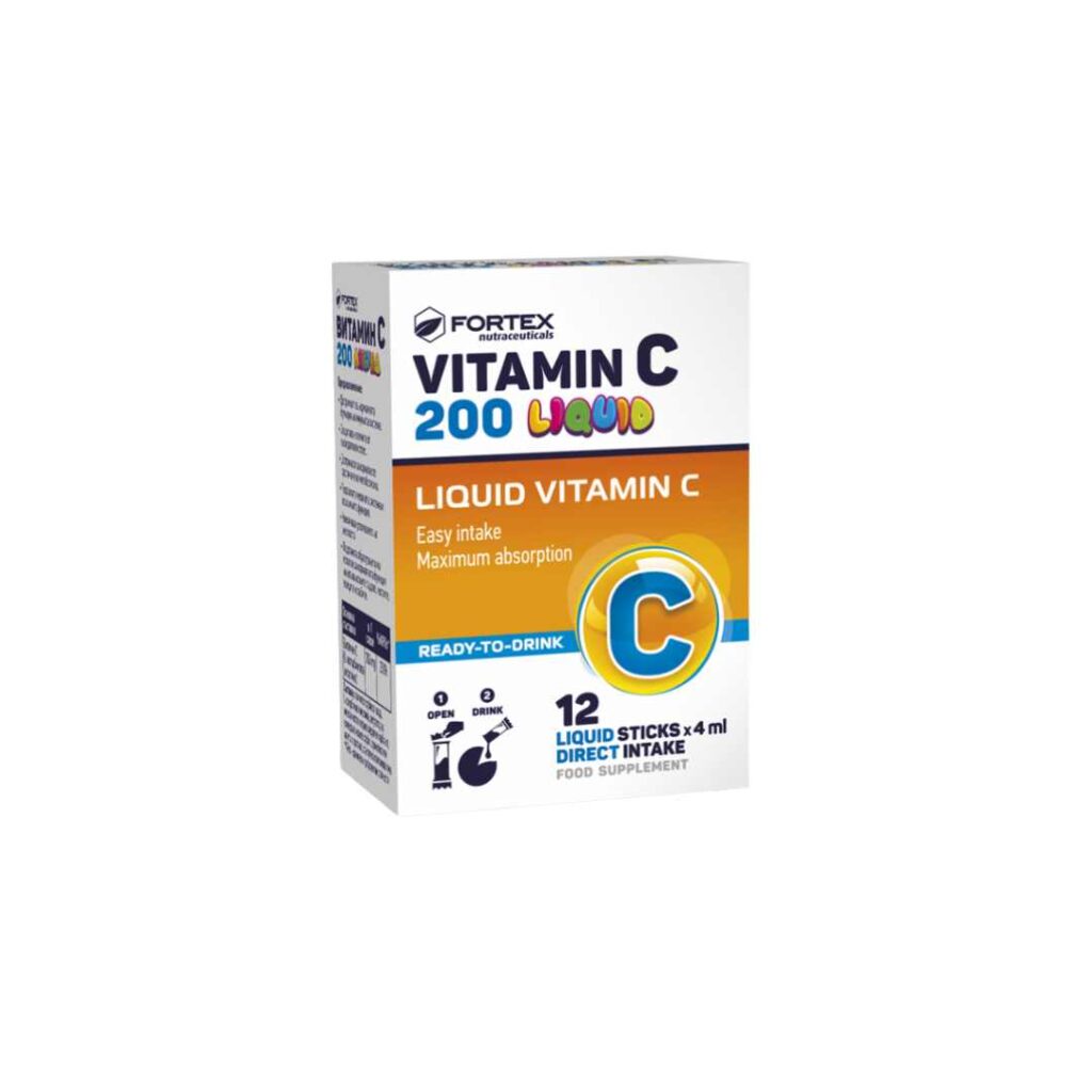 Fortex Vitamin C 200 Liquid Sachets – FarmaOn